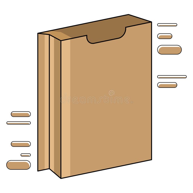 Empty grocery bag icon stock vector. Illustration of retail - 196421299