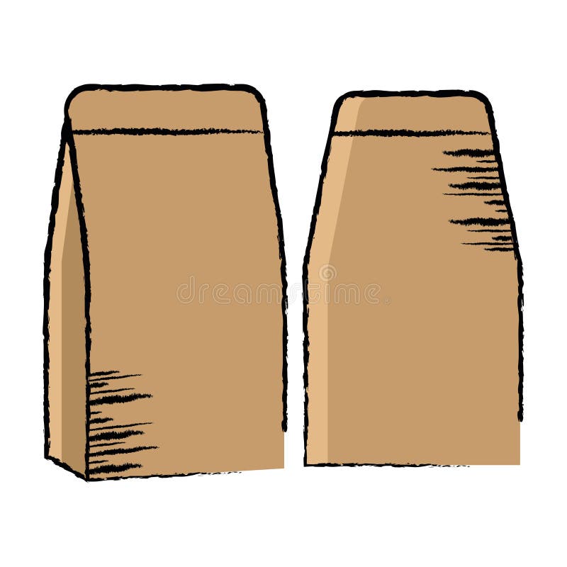 Empty grocery bag icon stock vector. Illustration of sale - 196422233