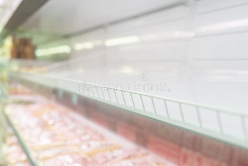 The Empty Grocery Store Shelves, No Food, Crisis Problems Stock Photo ...