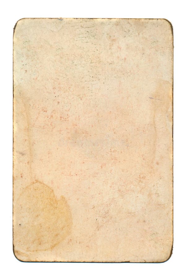 Empty and Grunge Playing Card Isolated on White Background Stock Photo ...