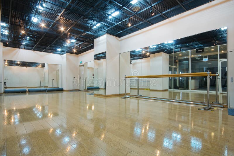 Empty Gym stock image. Image of copy, dance, empty, sports - 12987521