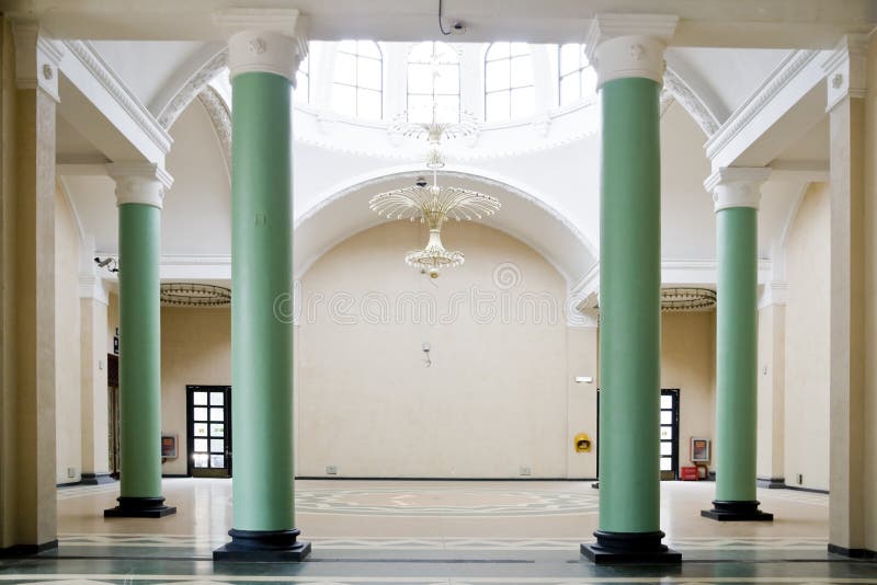 Empty hall stock photo. Image of room, lobby, architecture - 10136140
