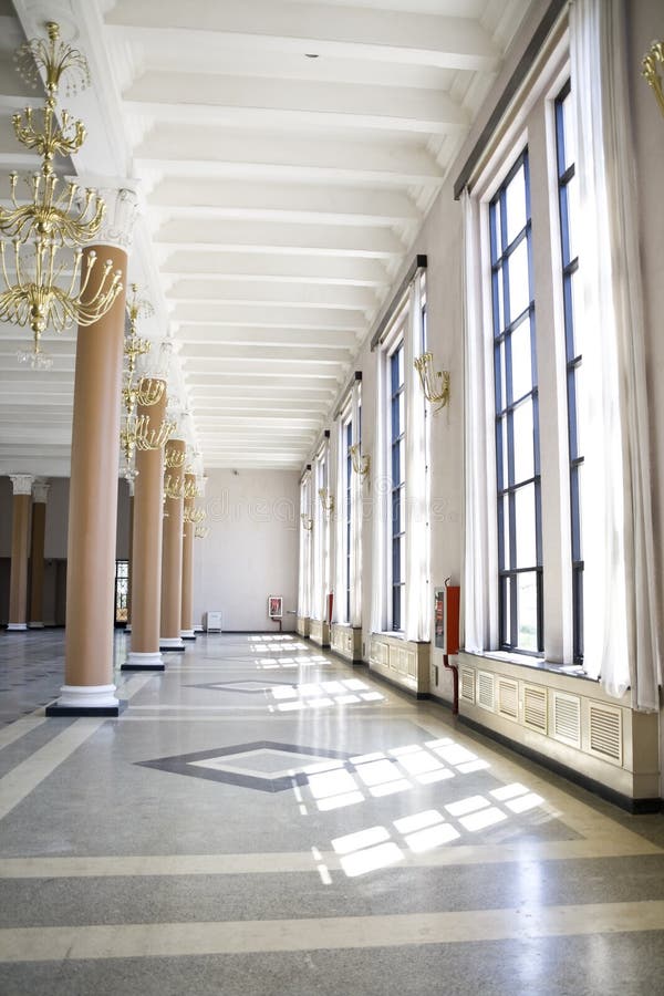 Empty hall stock image. Image of space, interior, sunlight - 14190891