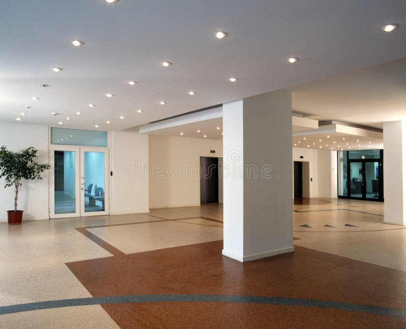 Empty hall stock image. Image of architecture, view, hall - 7608205