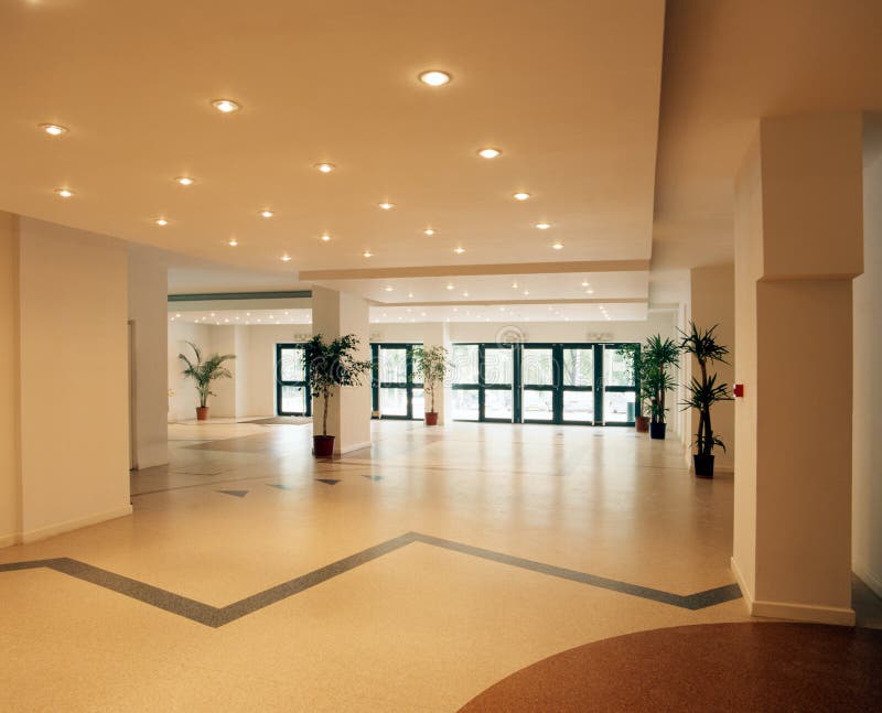 Empty hall. stock photo. Image of architectural, windows - 7608300