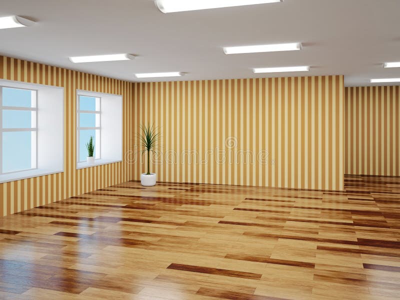 Empty hall stock illustration. Illustration of furniture - 34481930