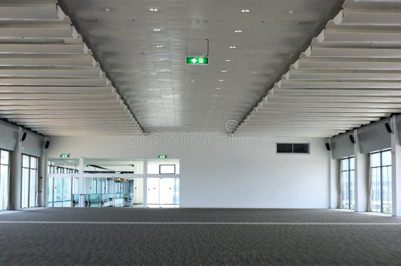 Empty Hall of Business Building Stock Image - Image of floor, door ...