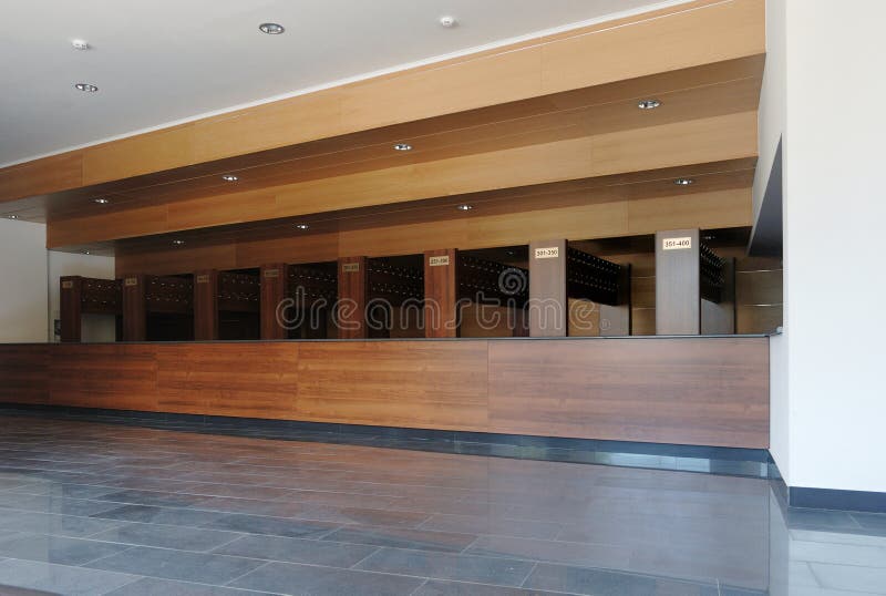 Empty hall and checkroom stock image. Image of room - 317072481