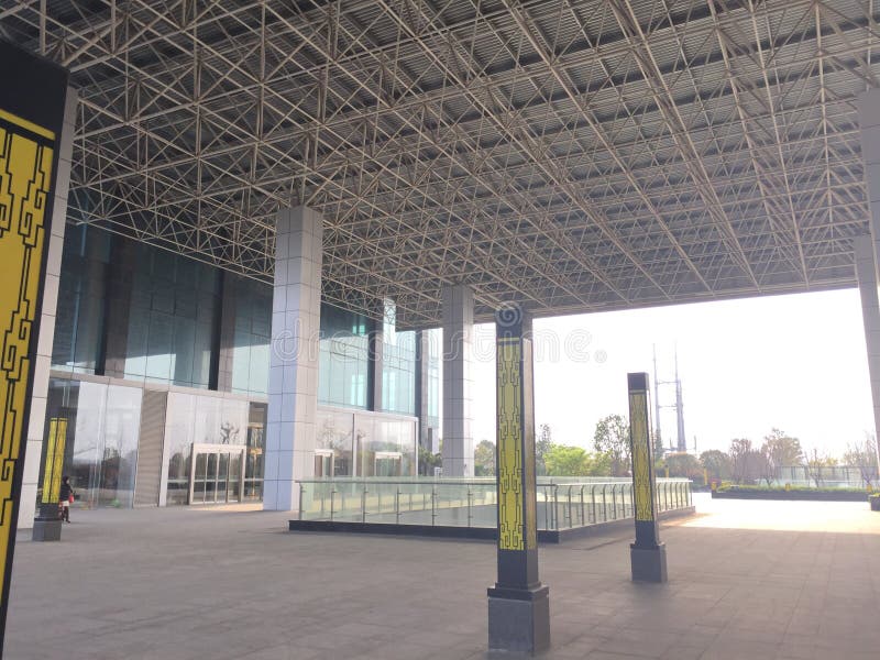 Empty hall stock photo. Image of lobby, building, modern - 106357424