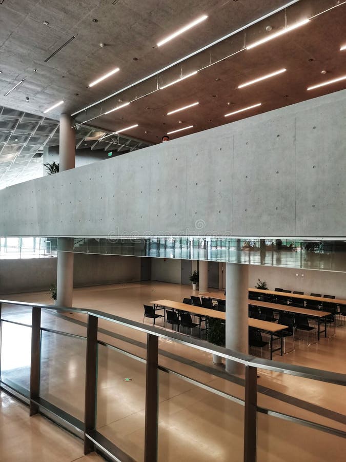 Empty Hall of Modern Building Editorial Image - Image of building ...