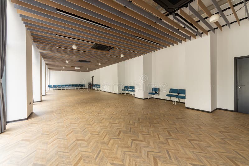 Empty Hall in Modern Office Building. Open Space. Empty Conference Room ...