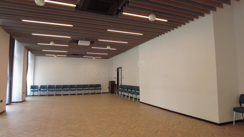 Empty Hall in Modern Office Building. Open Space. Empty Conference Room ...