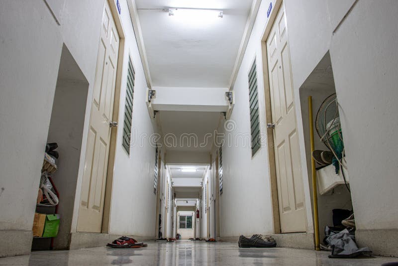 The Empty Hallway in an Apartment House Stock Photo - Image of hallway ...
