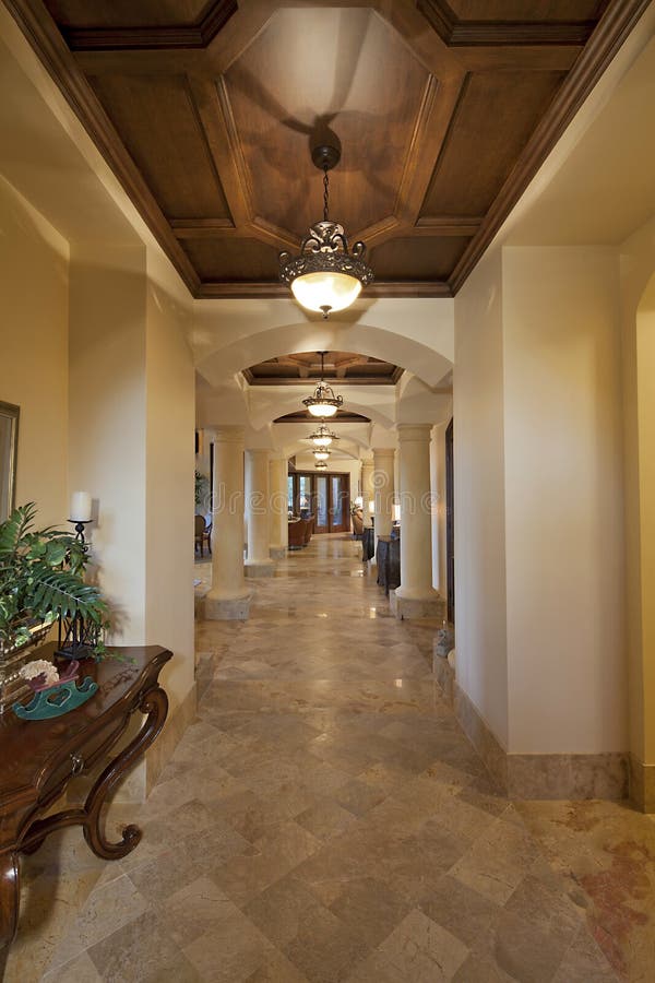 Empty hallway in house stock photo. Image of entranceway - 30856380
