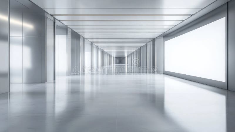 Empty Hallway stock image. Image of empty, walls, office - 389113551