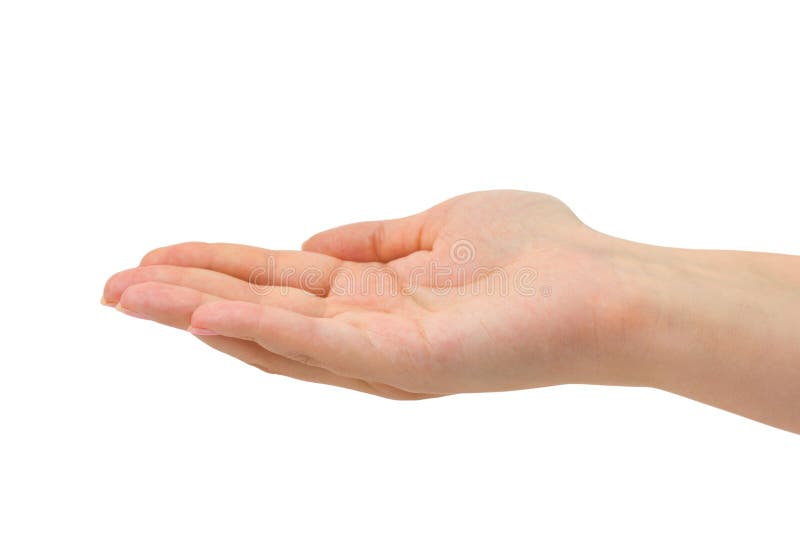 Empty open woman hand stock image. Image of health, finger - 34009265
