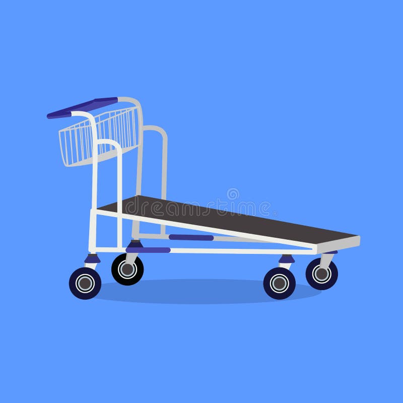 Empty cart stock illustration. Illustration of white, cartoon - 4253930