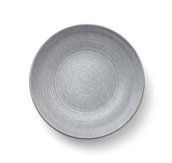 Empty Handmade Grey Ceramic Plate Stock Image - Image of plate, empty ...