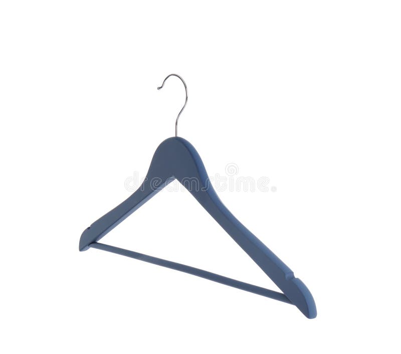 Empty Hanger on White Background. Stock Photo - Image of garment ...