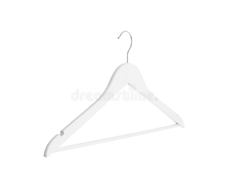Empty Hanger on White Background Stock Image - Image of hook, detail ...