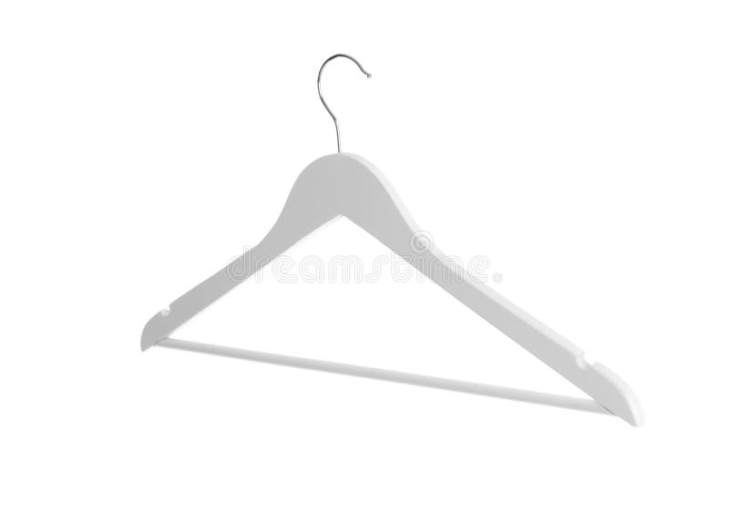 Empty Hanger on White Background. Stock Photo - Image of business ...