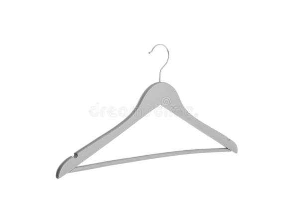Empty Hanger on White Background. Stock Photo - Image of object ...