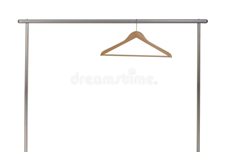 Empty Hangers or Rack stock photo. Image of wooden, clothing - 47879736