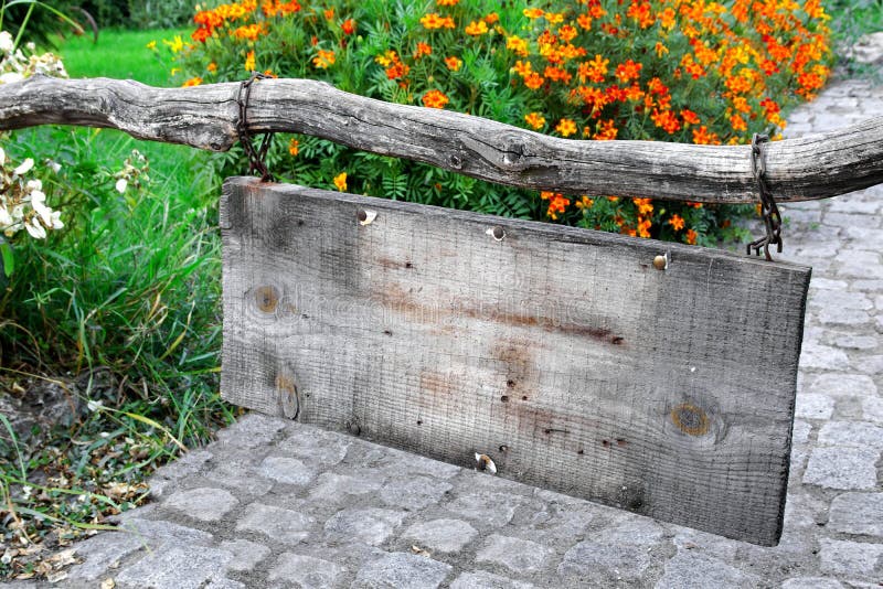 Empty Hanging Signboard stock photo. Image of signboard - 46746670