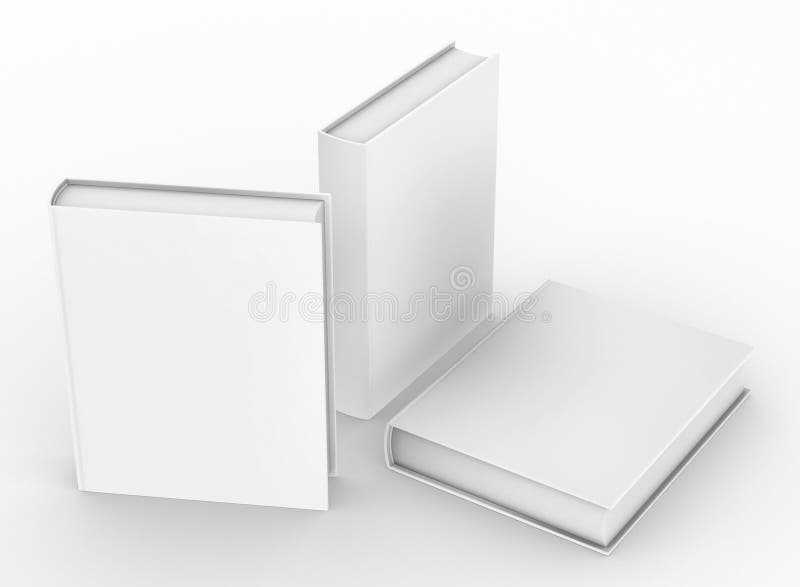 Empty Hardcover Book Mockup Stock Illustration - Illustration of ...