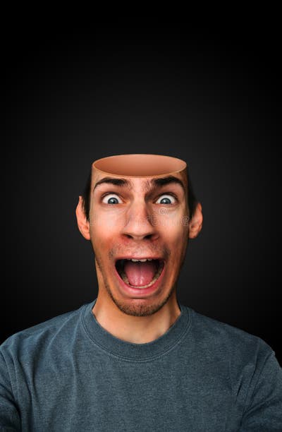 Empty Head stock image. Image of moron, crosseyed, creative - 19365985