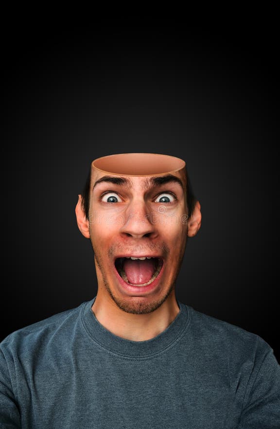 Empty Head stock image. Image of moron, crosseyed, creative - 19365985