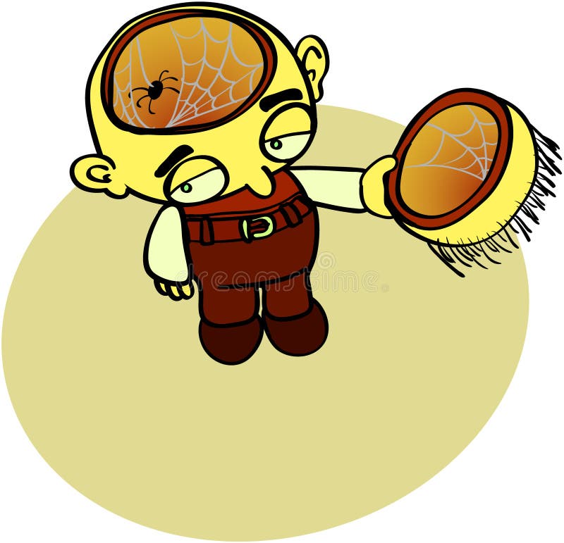 Empty headed stock vector. Illustration of stupid, brain - 12338592