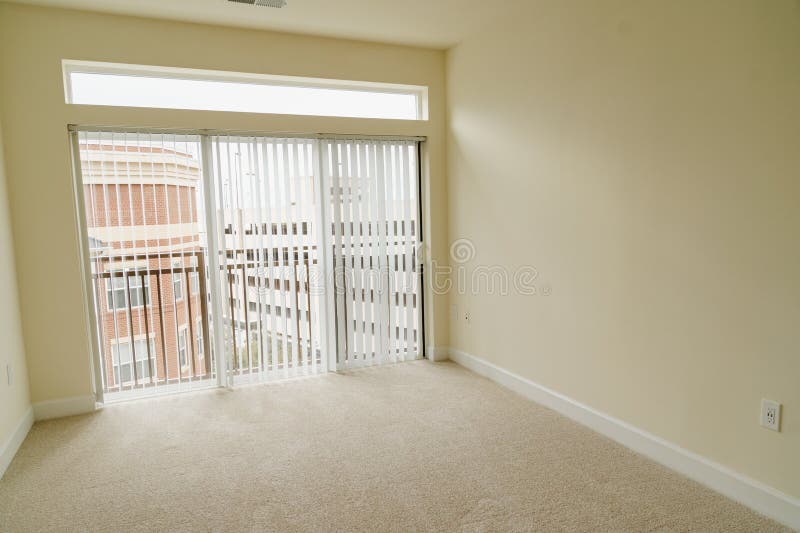 Empty High Rise Apartment, Clean. Concept for Moving in or Out Stock ...