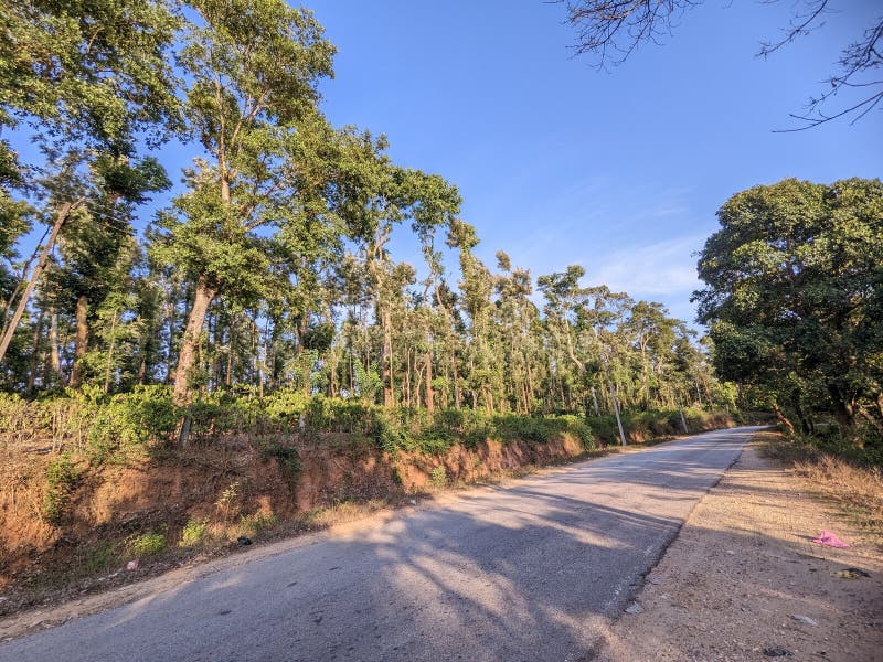 Empty High Way Road with Beautiful Nature Stock Image - Image of empty ...