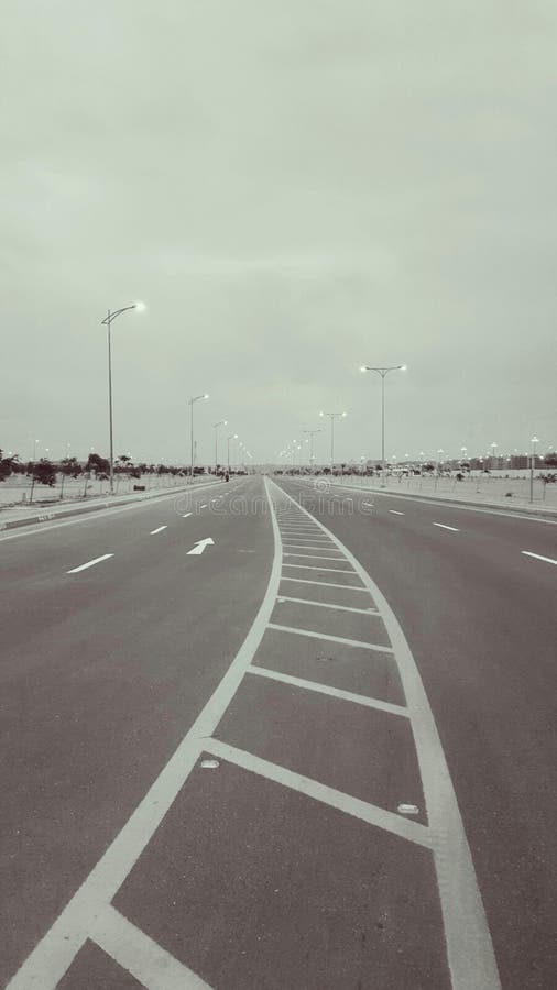 Empty high way stock photo. Image of city, empty, outdoor - 74608408