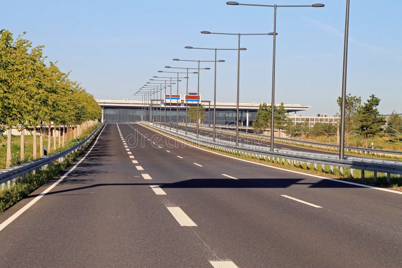 Empty Highway without Cars and Traffic Stock Photo - Image of tranquil ...