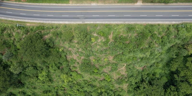 Empty Highway Road Above View Stock Image - Image of nature, landscape ...