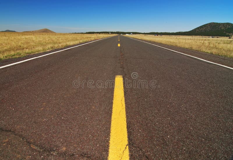 Empty Highway Road Along the Grand Canyon Stock Photo - Image of remote ...
