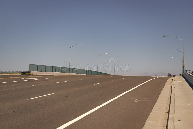 Empty Highway with Road Marking. Destination Stock Image - Image of ...