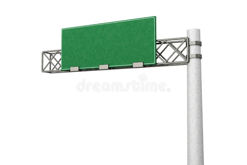 Empty Highway Sign stock illustration. Illustration of orientation ...
