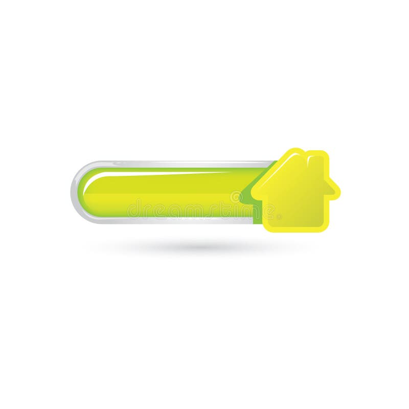 Empty Home Button. Vector Illustration Decorative Design Stock Vector ...
