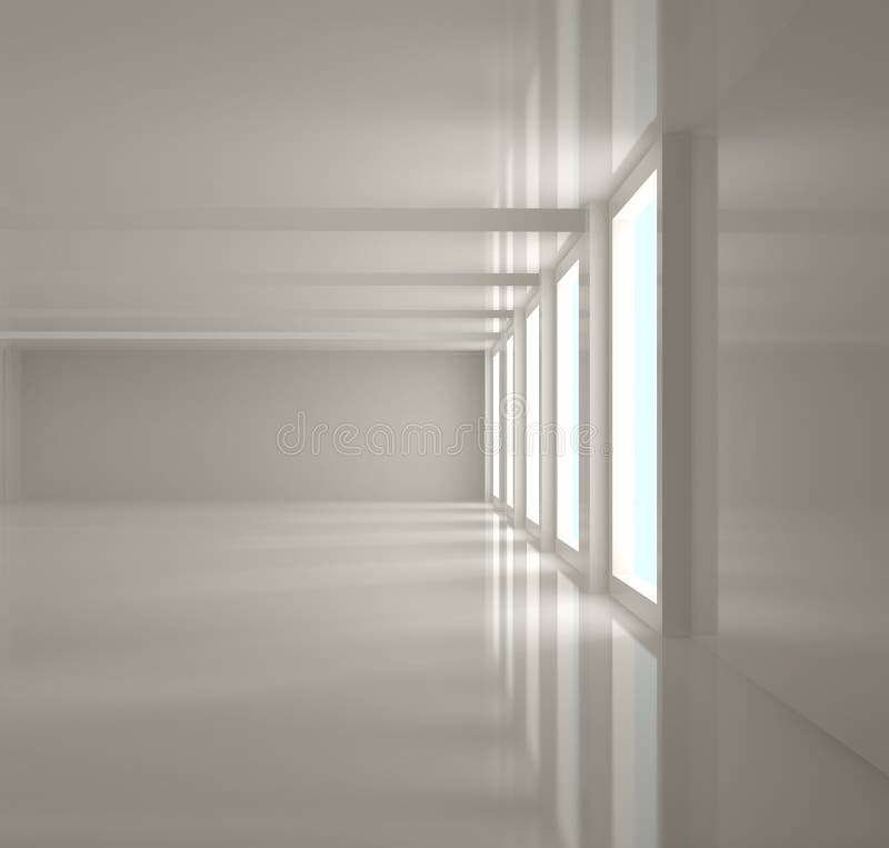 Empty home entry foyer stock illustration. Illustration of reflection ...