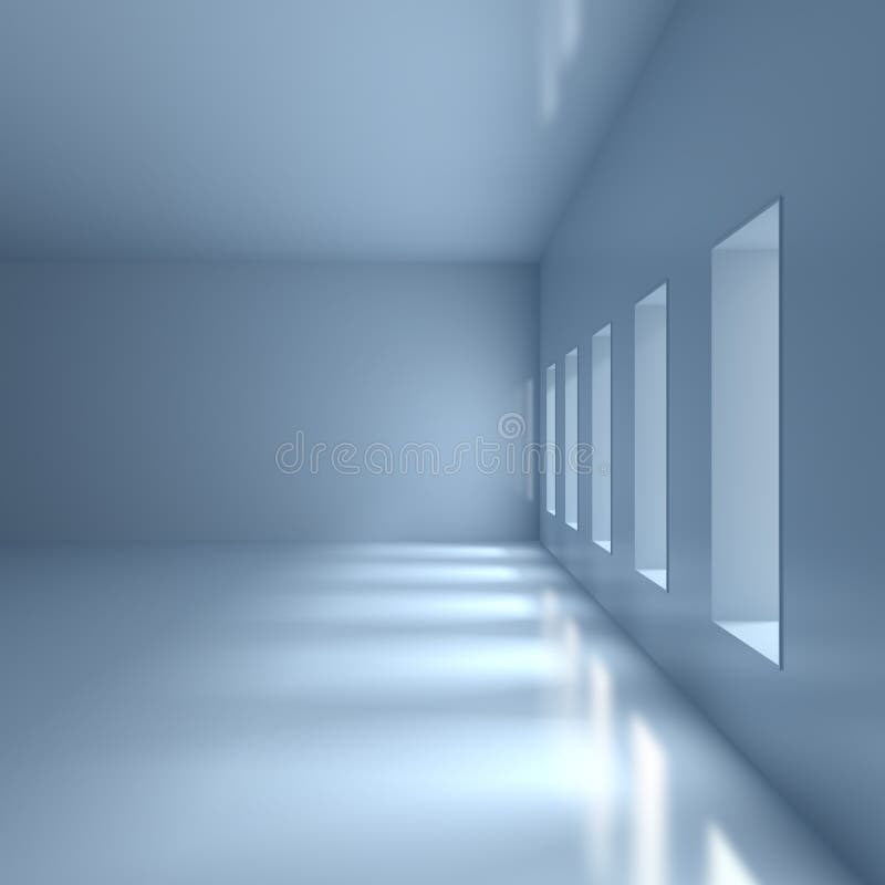 Empty home entry foyer stock illustration. Illustration of reflection ...