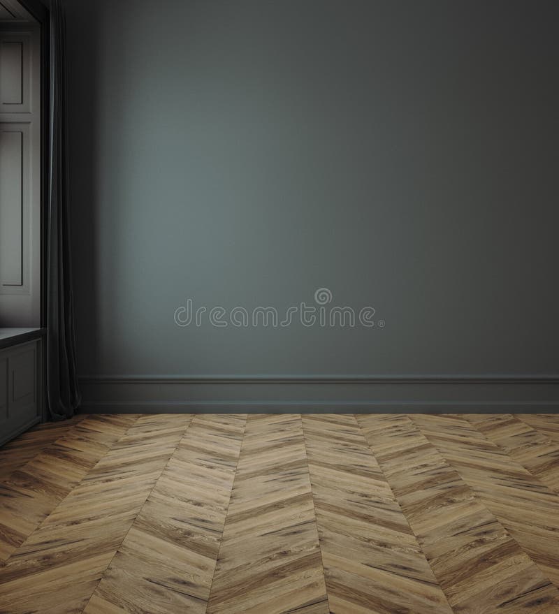 Empty Home Interior Mock-up Stock Illustration - Illustration of ...