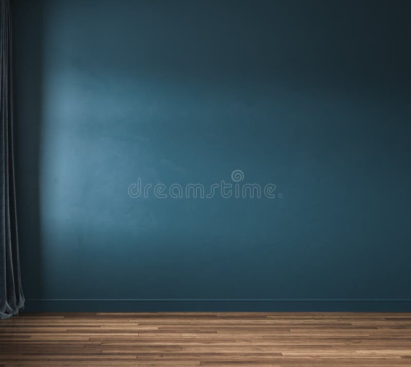 Empty Home Interior Wall Mock-up Stock Illustration - Illustration of ...