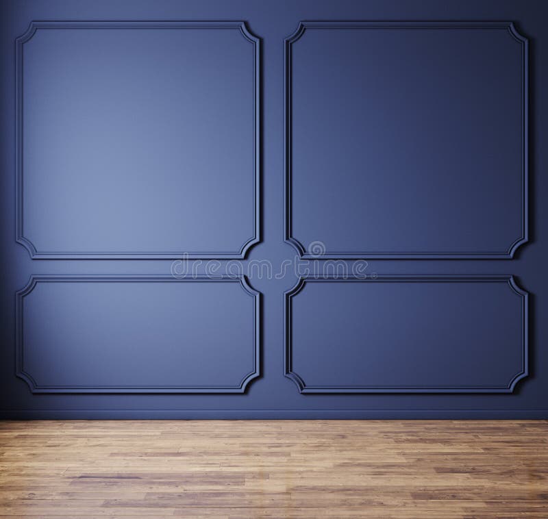 Empty Home Interior Wall Mock-up Stock Illustration - Illustration of ...
