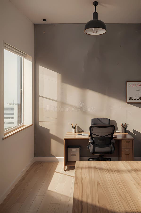 Empty Home Interior Wall Mock-up, 3d Render Stock Illustration ...