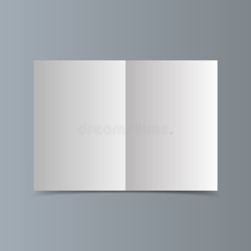 Empty Horizontal White Paper Poster Mockup on Grey Wall with Pap Stock ...