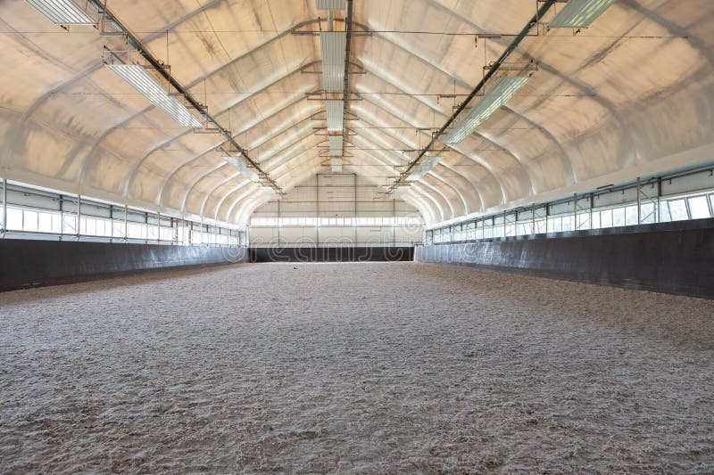 Empty horse riding arena stock photo. Image of dressage - 341608994