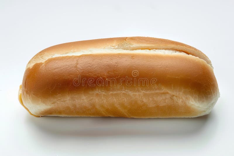 Empty Hot Dog Bun Isolated on White Background. with Clipping Path ...